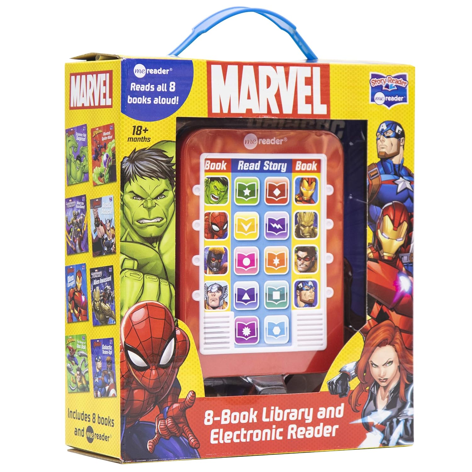 Marvel: Me Reader 8-Book Library and Electronic Reader Sound Book Set ...