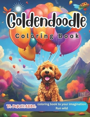 Goldendoodle coloring book: 50 fun facts about golden doodle for adult ...